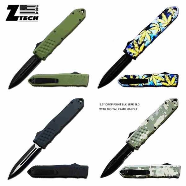 Flick Knife OTF Knives-automatic Double Action Switchblade -ztech Knives